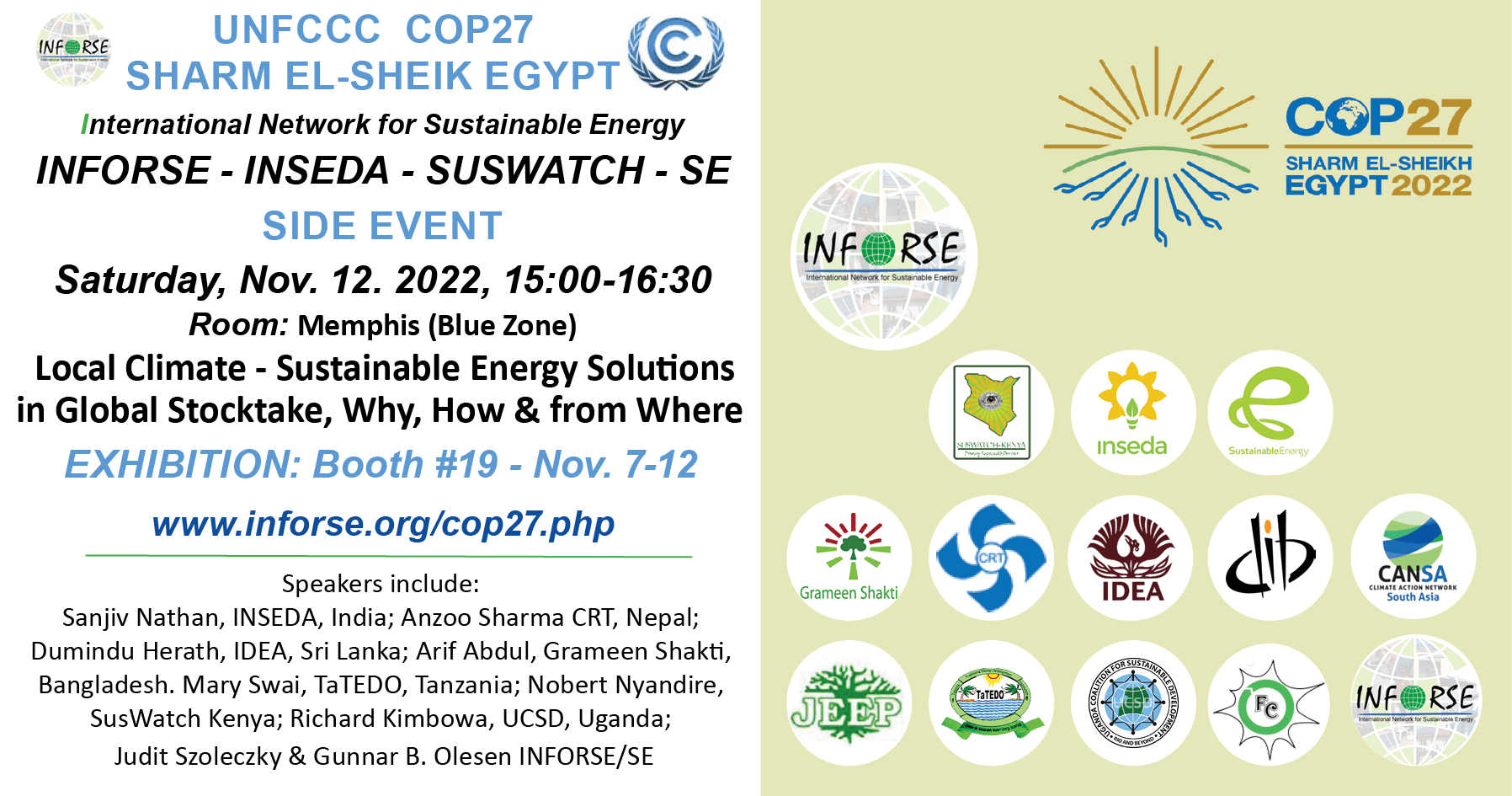 Exhibition & Side Event at UNFCCC COP27 – Nordic Folkecenter for ...